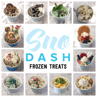 Menu for Sno DASH Frozen Treats - Mobile, AL in Mobile, AL | Sirved