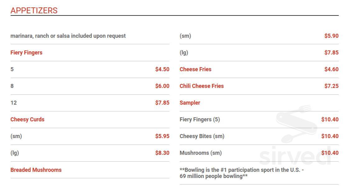 Cookie's Bowl & Café menus in Alva, Oklahoma, United States