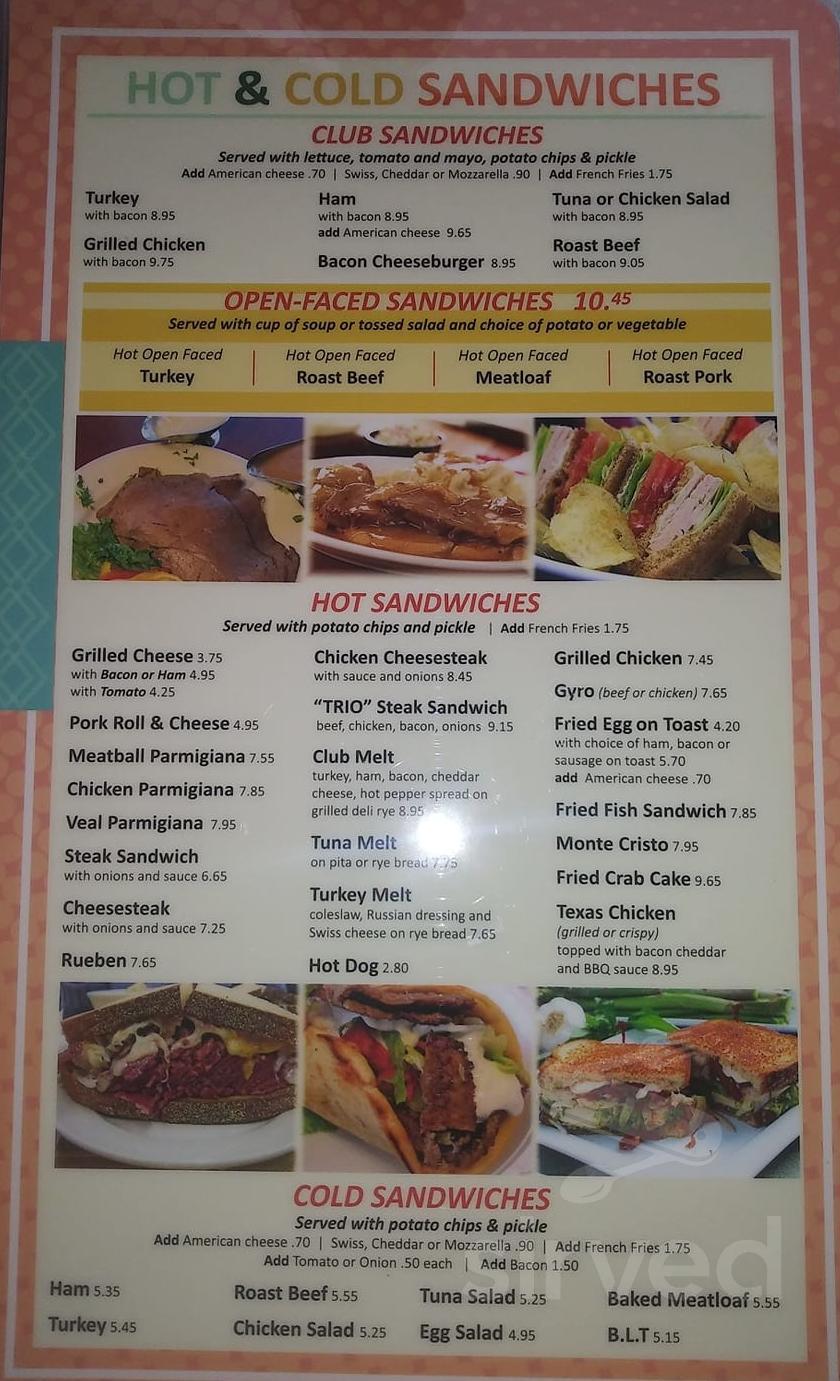 Northampton Diner and Family Restaurant menu in Northampton ...