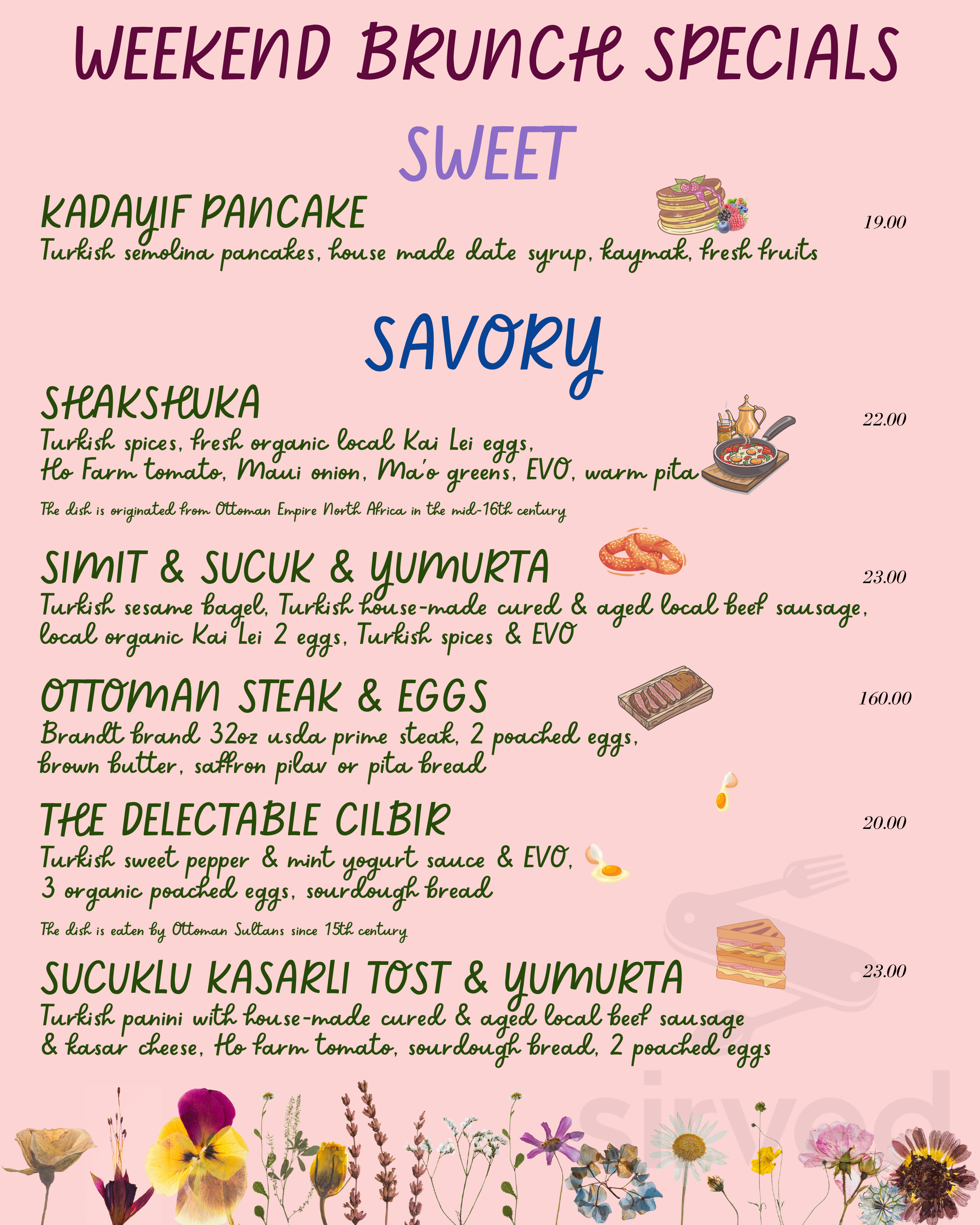 Istanbul Hawaii menu in Honolulu, Hawaii, USA