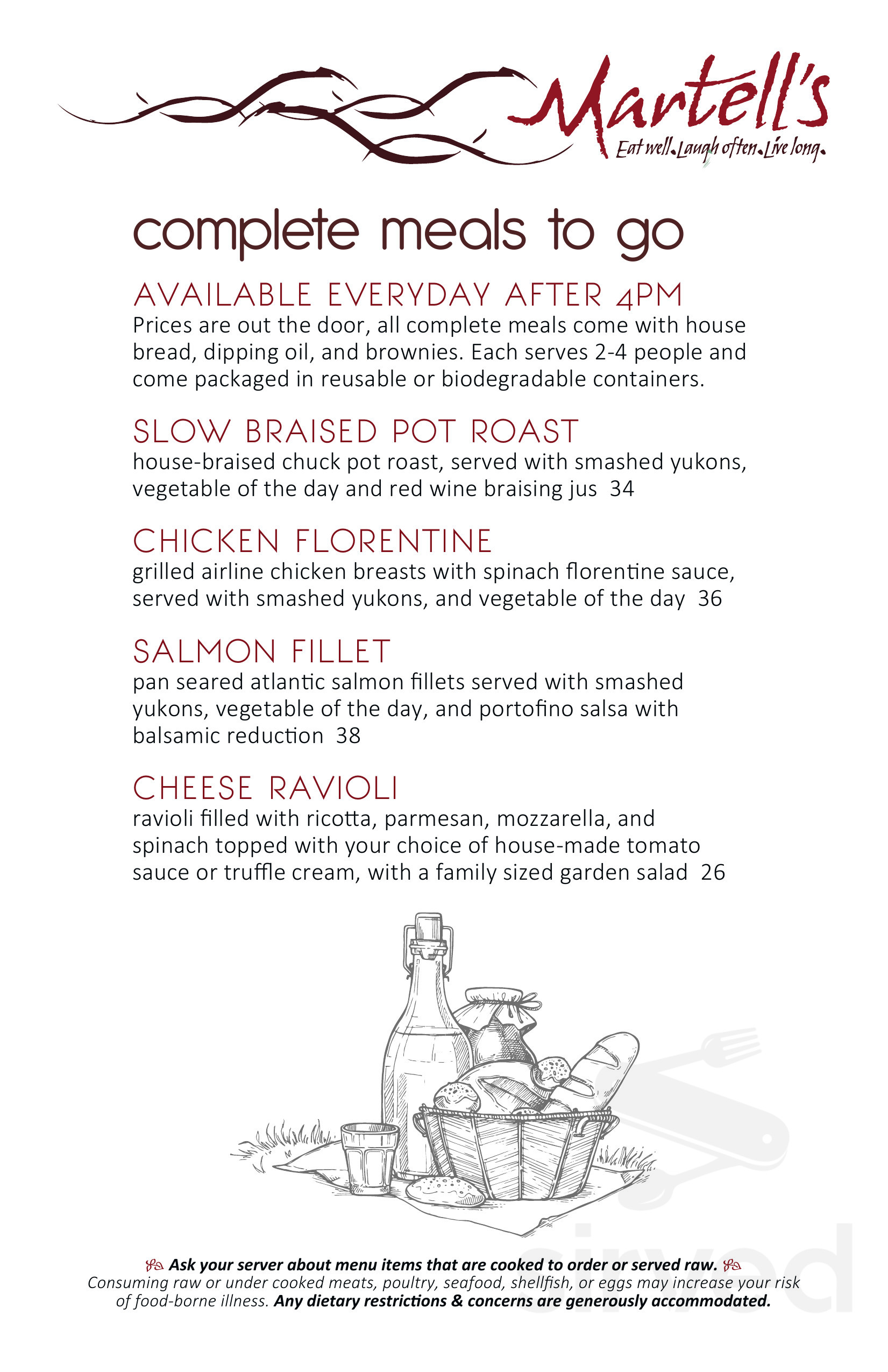 Martell's menus in Kalamazoo, Michigan, United States