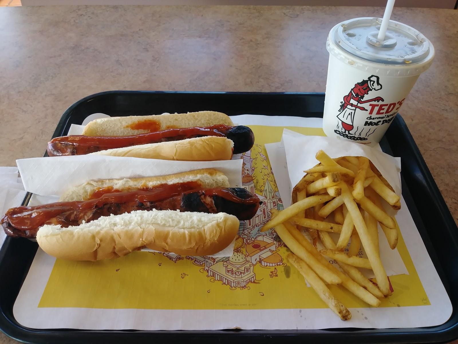 Ted's Hot Dogs menu in North Tonawanda, New York, USA