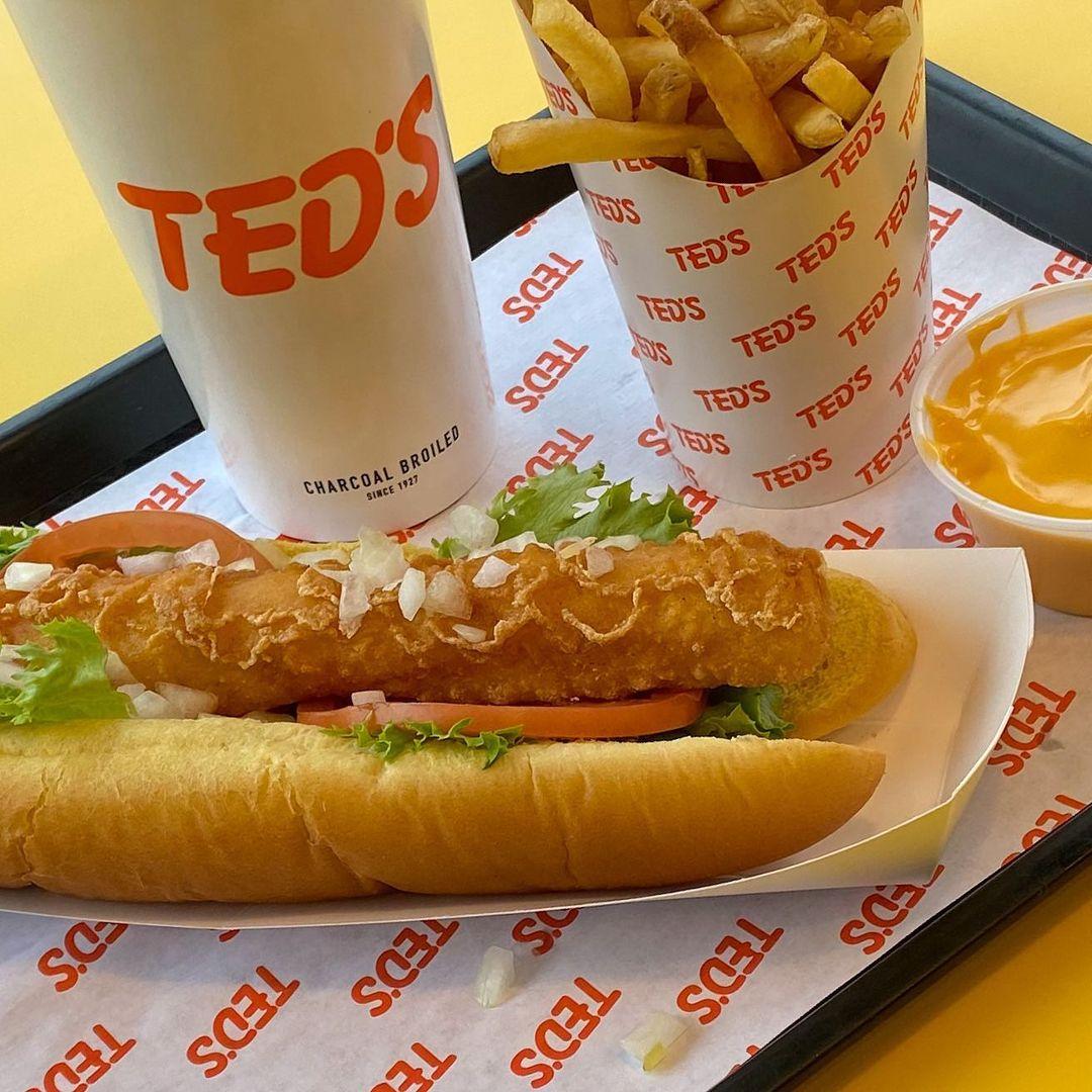 Ted's Hot Dogs menu in North Tonawanda, New York, USA