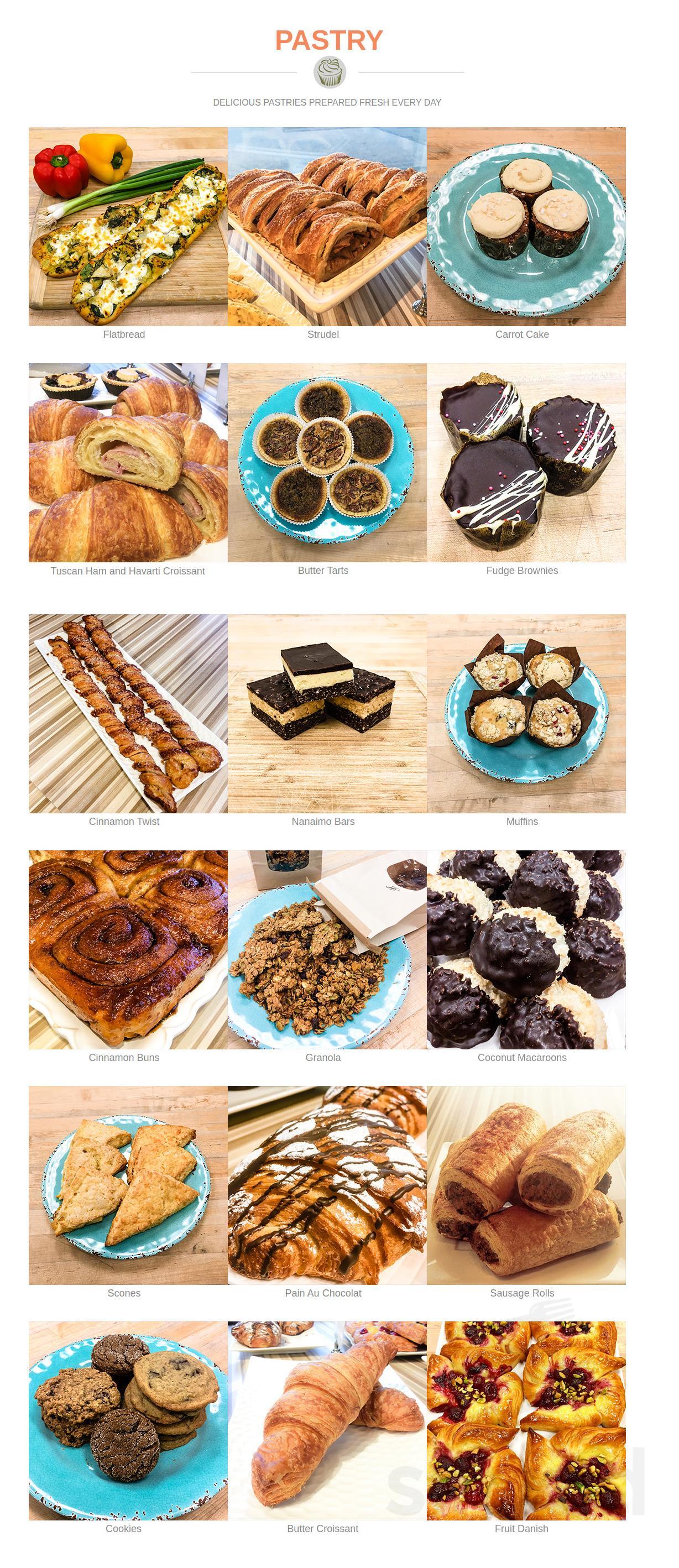 Hearthstone Artisan Bakery menu in Nanaimo, British Columbia, Canada