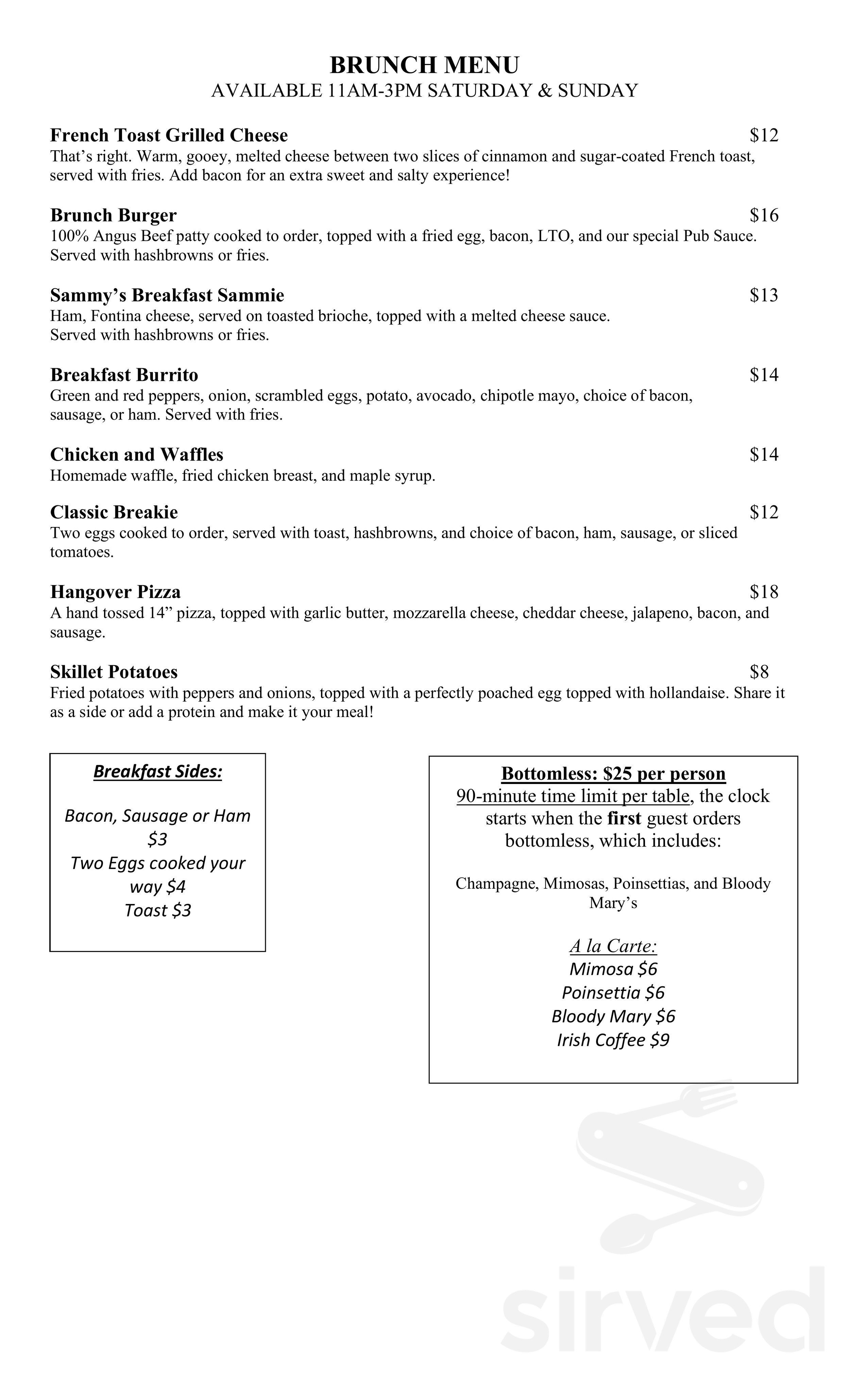 Union Pub menu in 201 Massachusetts Ave NE, Washington, DC 20002