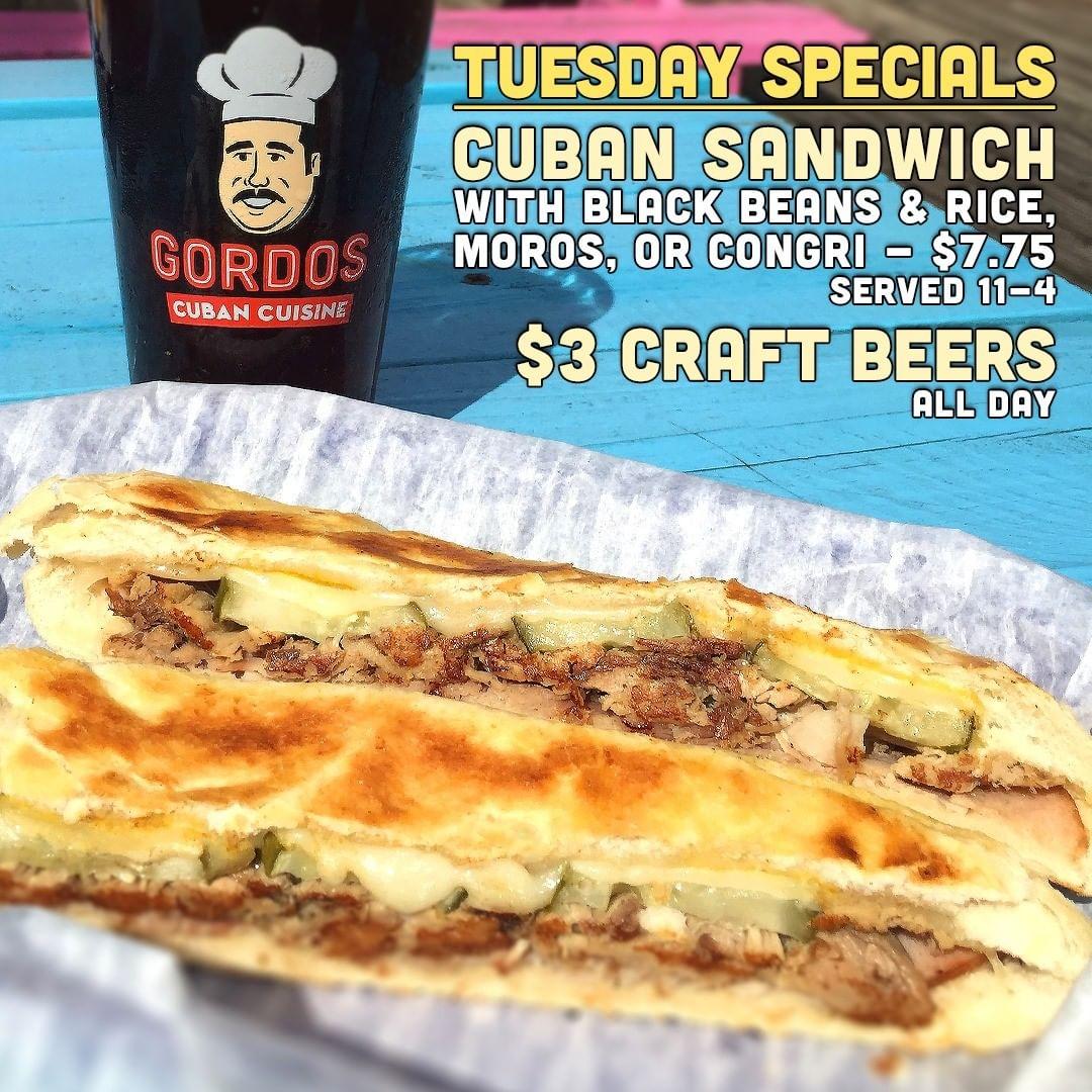 Gordos menus in Tallahassee, Florida, United States