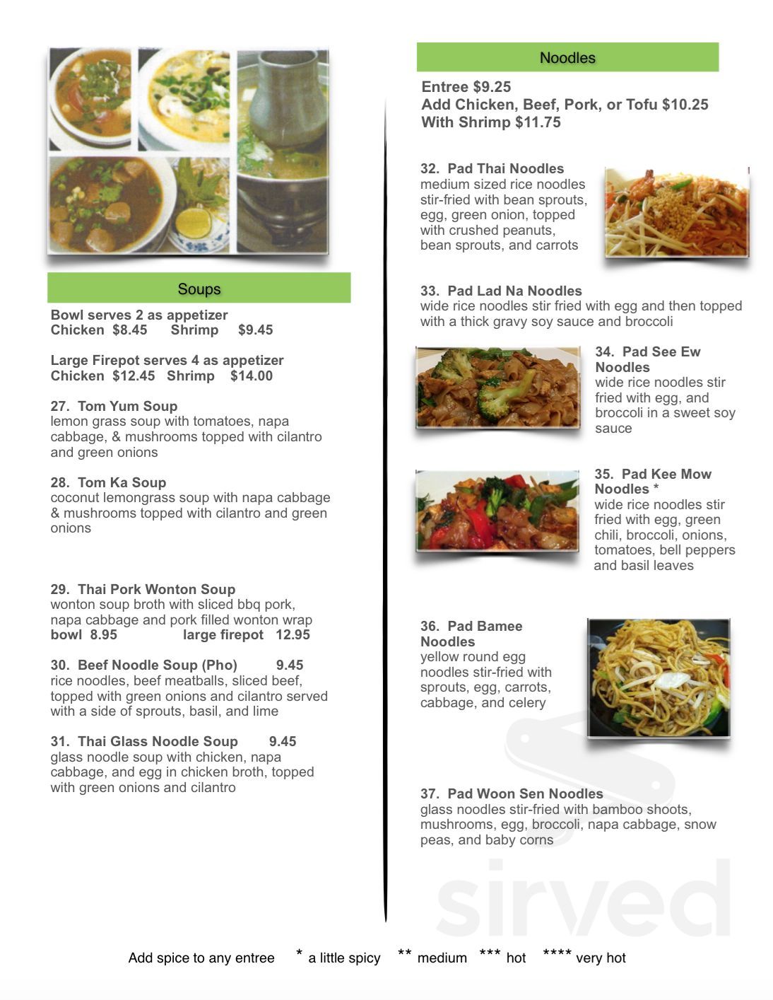 Golden Tusk Thai Cuisine menu in Battle Ground, Washington, USA