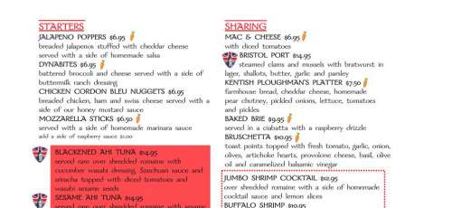 Menu for Man of Kent Tavern in Hoosick, NY | Sirved