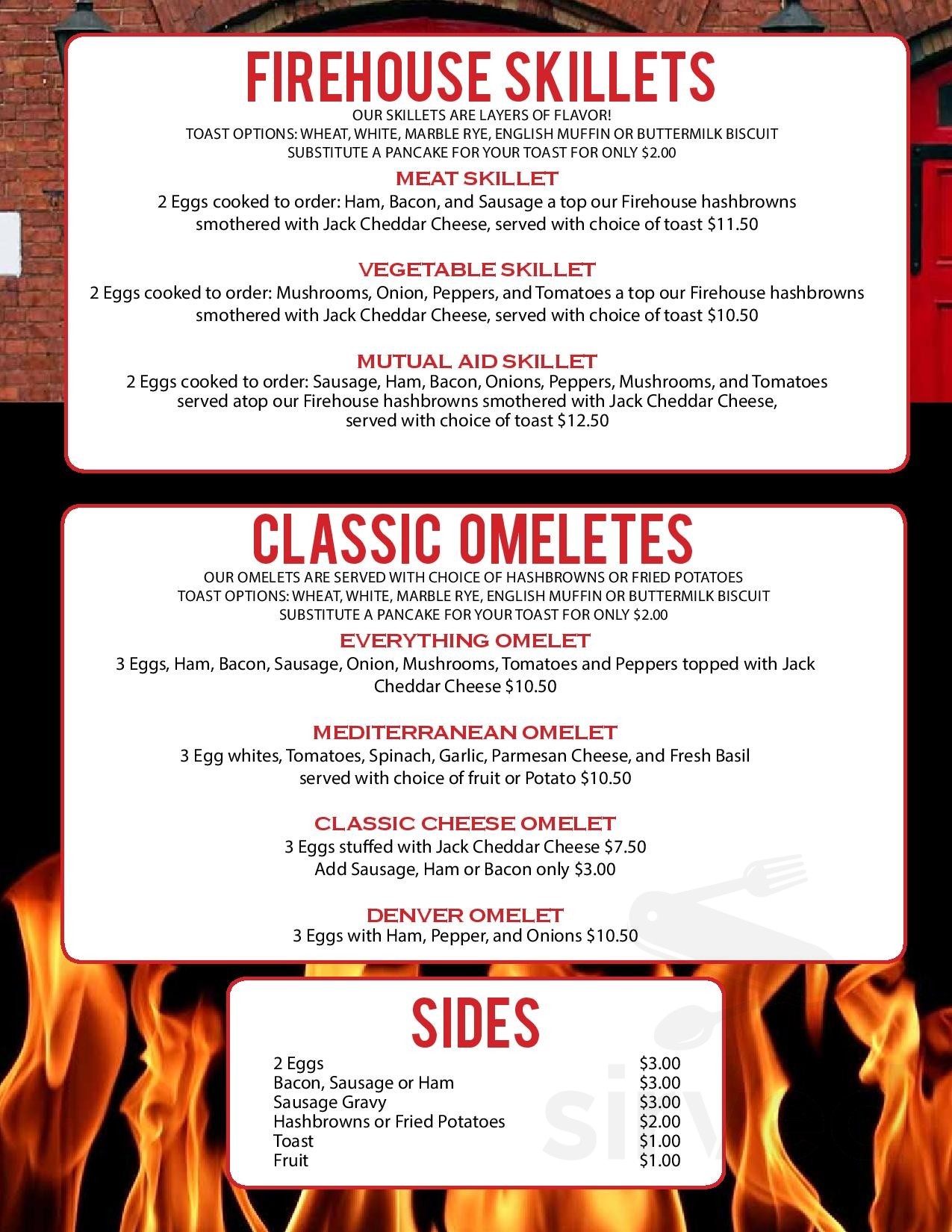 Firehouse Grille menu in Elko New Market, Minnesota, USA