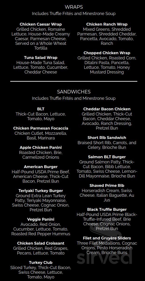 Primo Italian American Cuisine menu in Gurnee, Illinois, USA