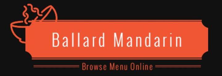 Ballard Mandarin Chinese Restaurant menu in Seattle, Washington, USA