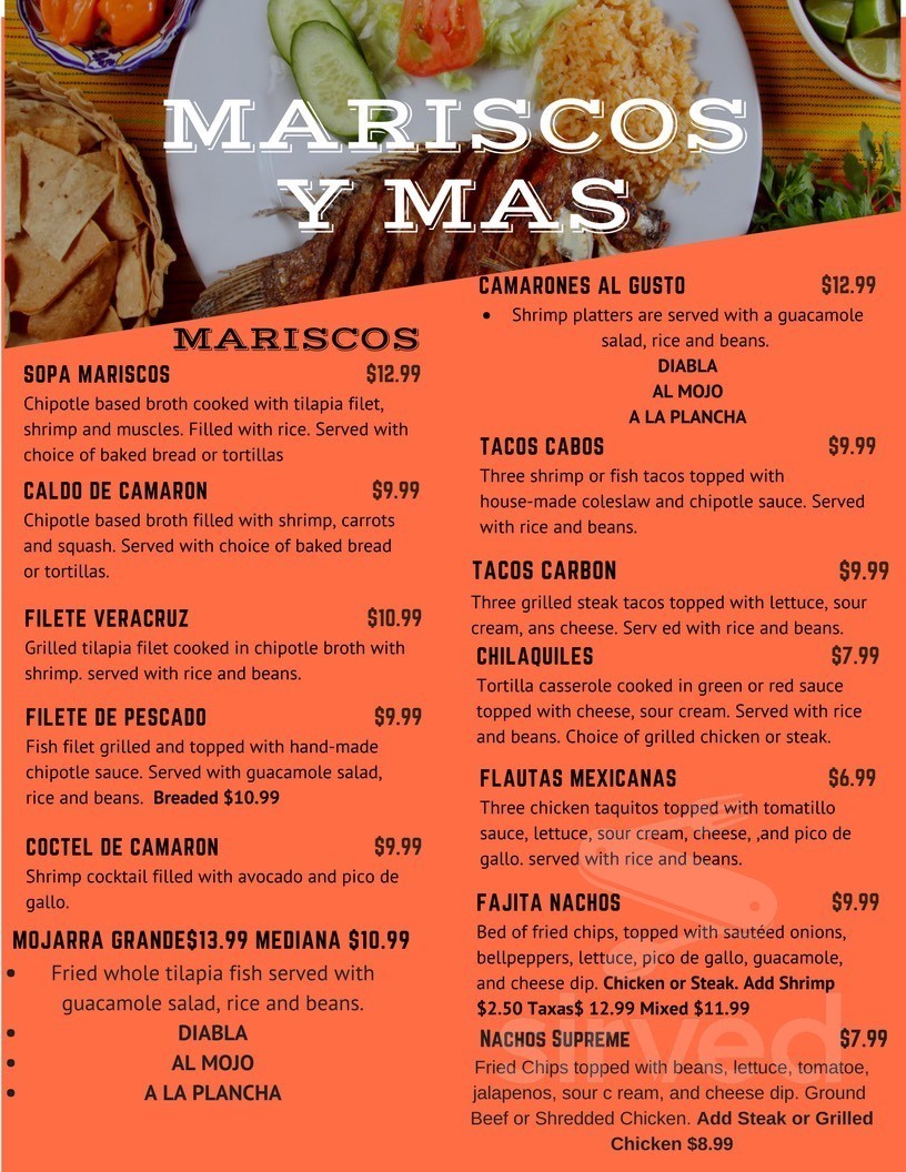 Taqueria Las Palmas menu in Alpharetta, Georgia, USA