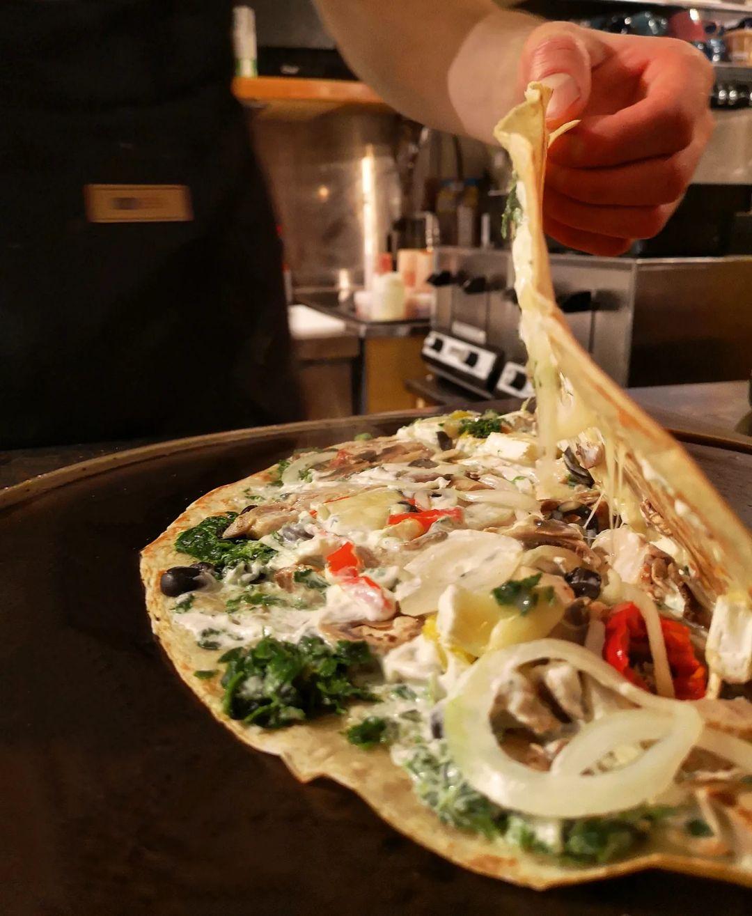 Le Crêpe Chignon menu in Rimouski, Quebec, Canada