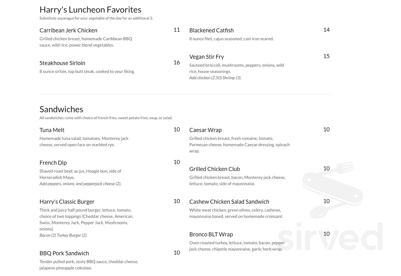 Hi-Way Harry's menus in Johnson Creek, Wisconsin, United States