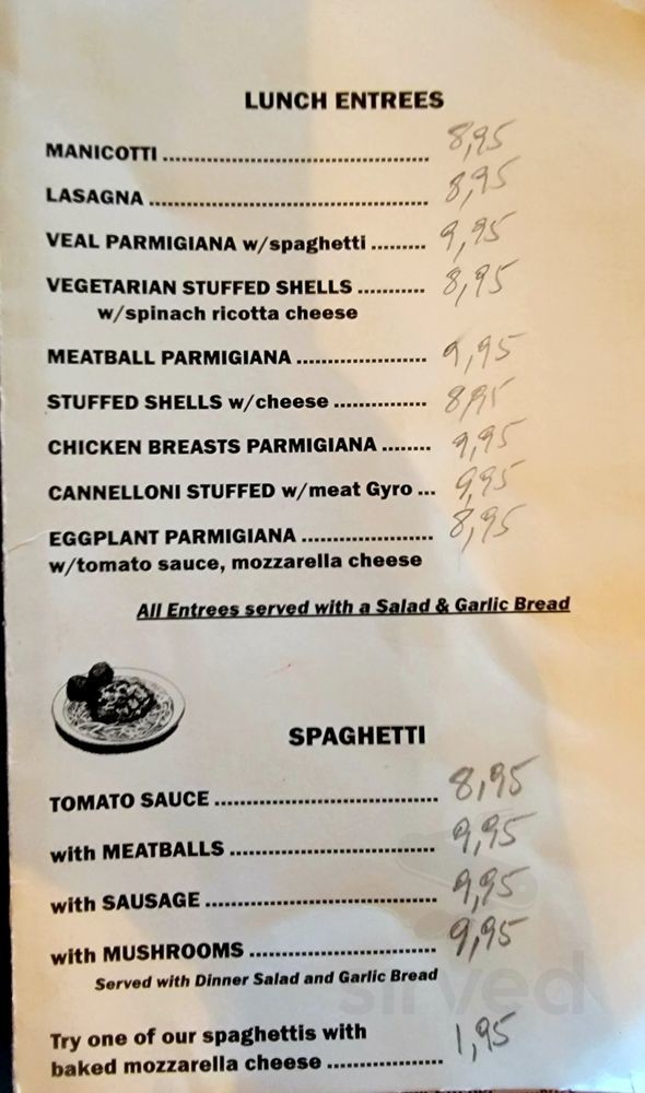 Parthenon Restaurant menus in Fredericksburg, Virginia, United States