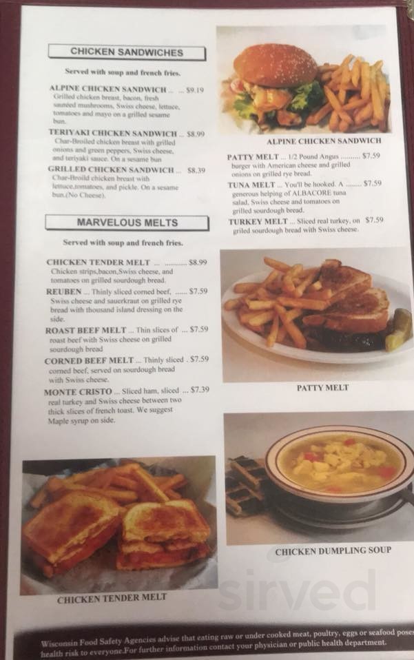 4 Sisters Family Restaurant menu in Jefferson, Wisconsin, USA