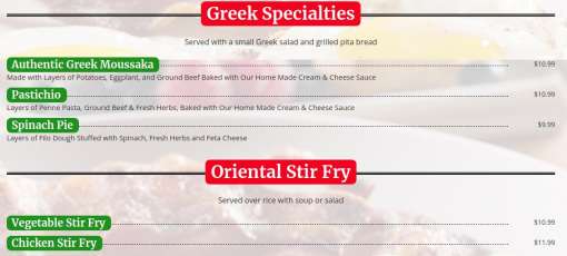 Menu for Olde Hickory Grille in Lancaster, PA | Sirved