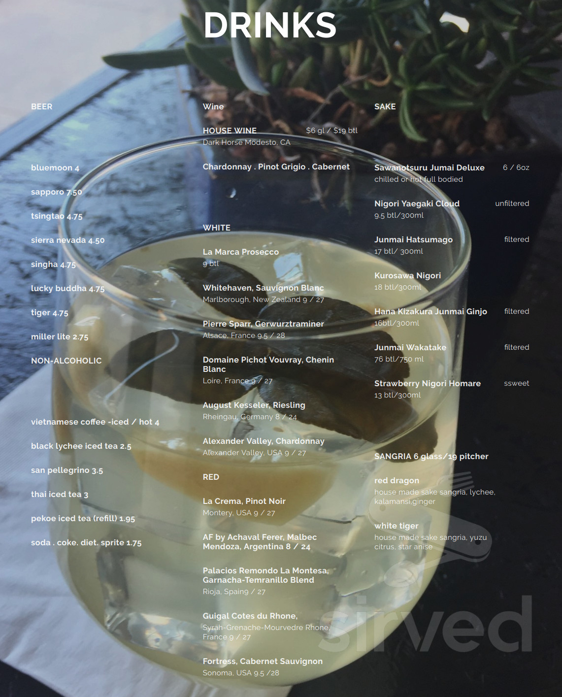 Mamaling Asian Street Food menu in Palm Coast, Florida, USA