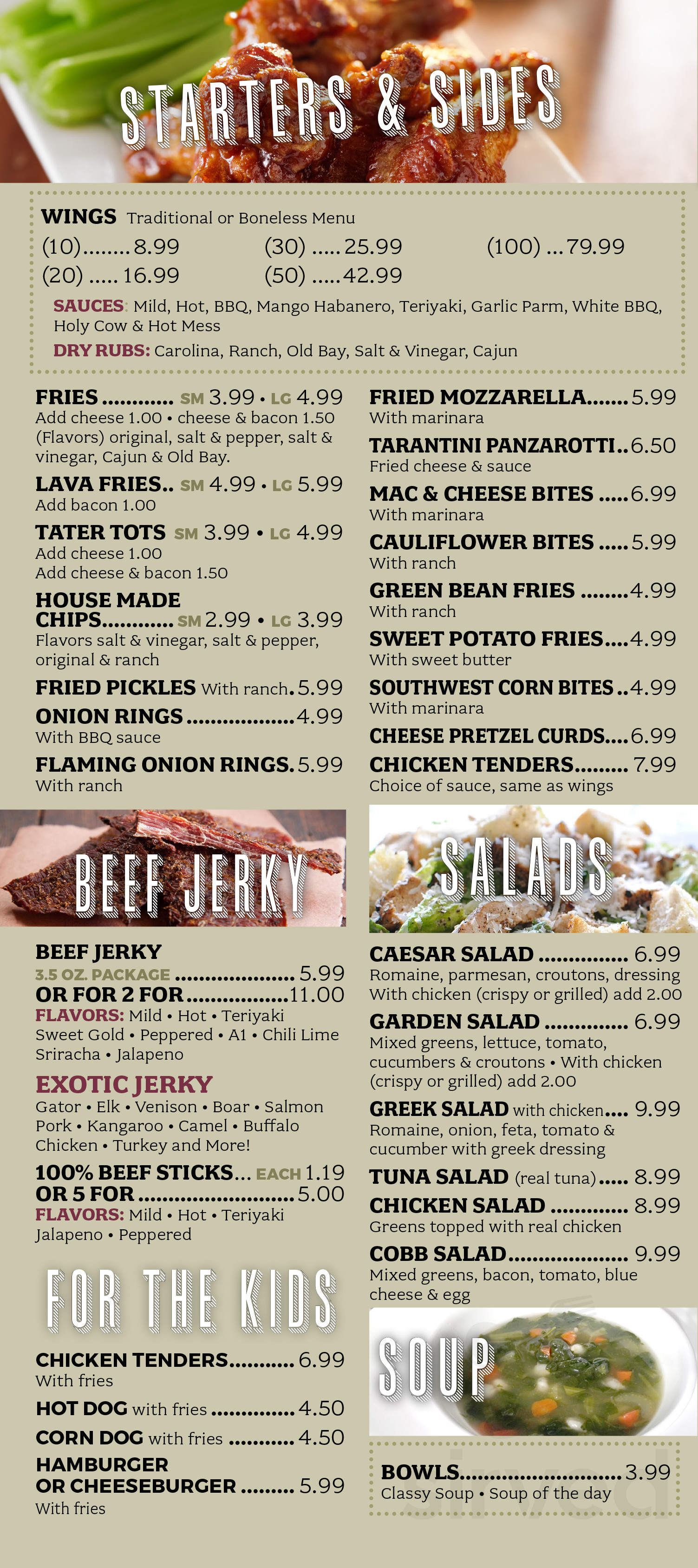 Classy Cow Food Joint menu in Logan Township, New Jersey, USA