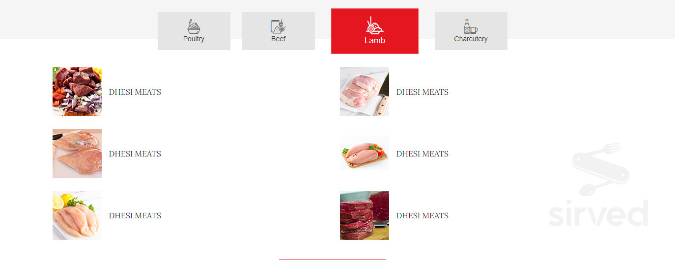 Dhesi Meat menu in Abbotsford, British Columbia, Canada