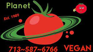 Planet Vegan menu in Houston, Texas, USA