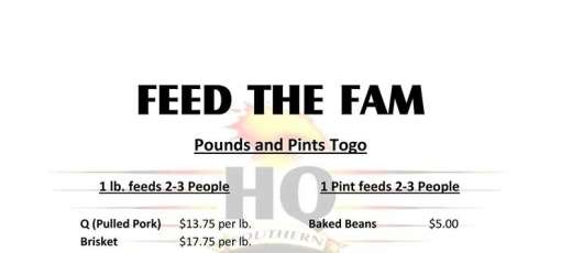 HQ Southern BBQ Menu - Evansville, Wyoming | Sirved