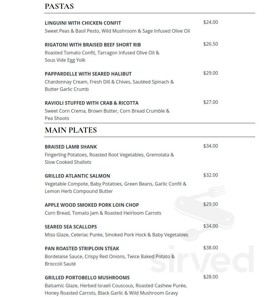 The Culinary Institute of Canada menu in Charlottetown, Prince Edward ...