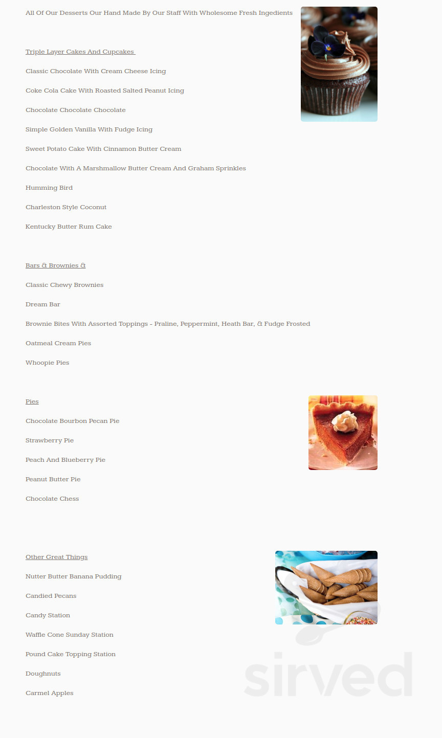 Menu for Spotted Salamander Cafe And Catering in Columbia, SC | Sirved