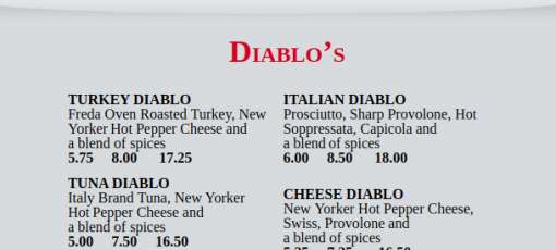 Menu for Pal Joey's Deli in Sewell, NJ | Sirved