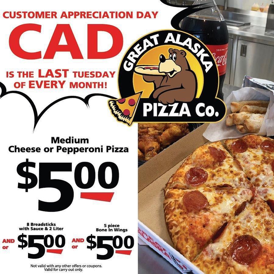 Great Alaska Pizza Co menus in Wasilla, Alaska, United States