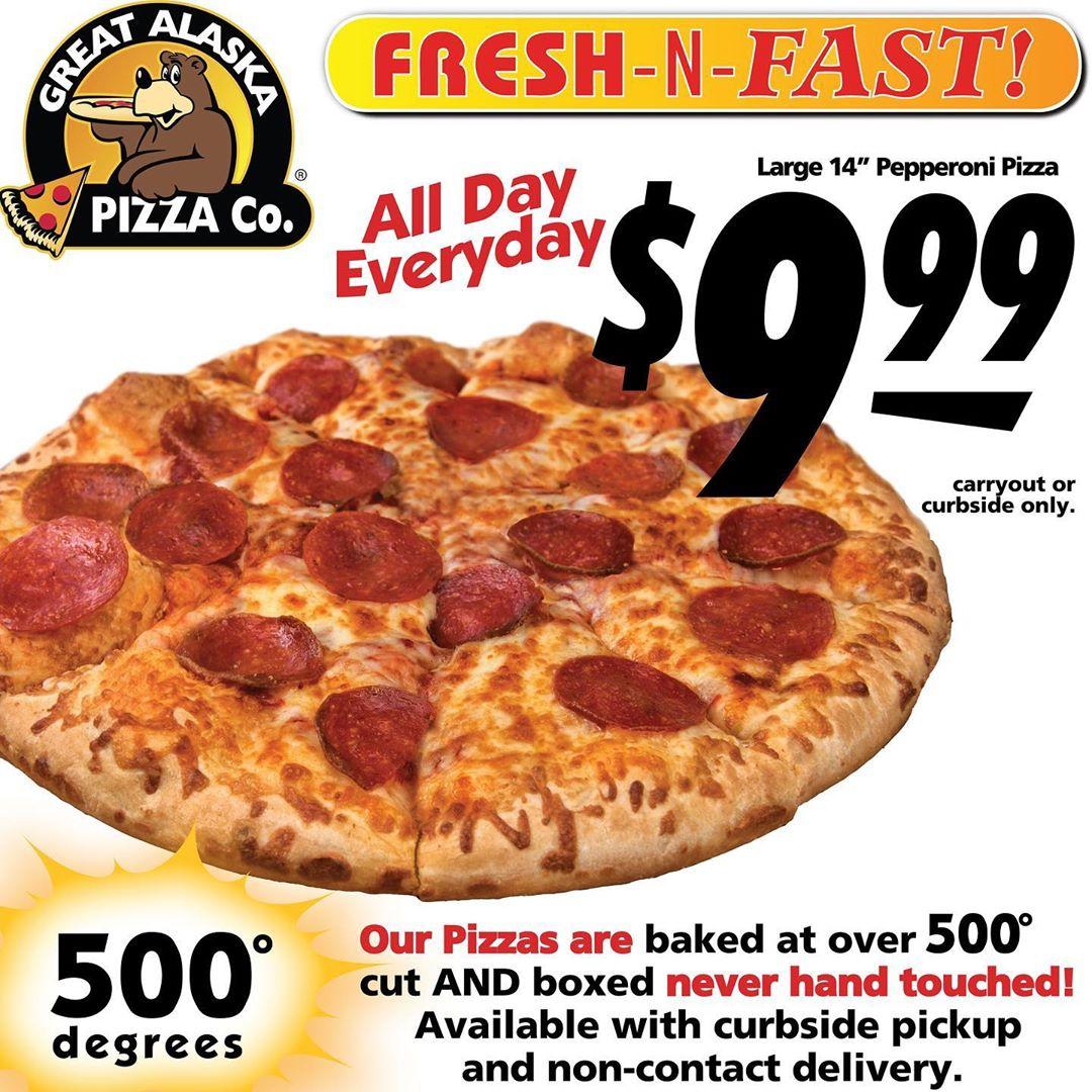 Great Alaska Pizza Co menu in Eagle River, Alaska, USA