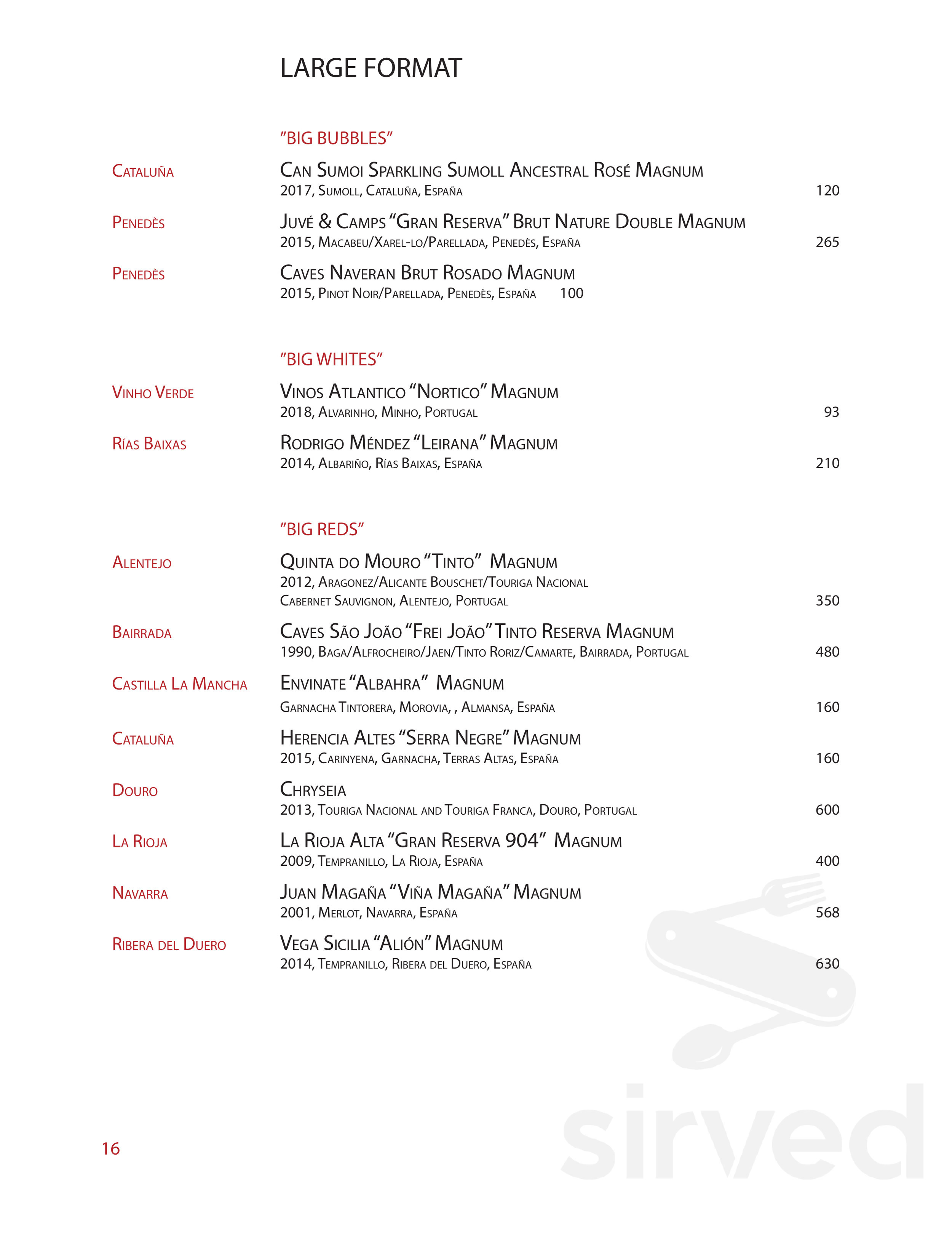 Porto menus in Chicago, Illinois, United States