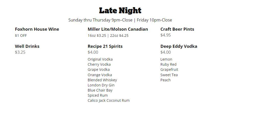 Tully's Good Times Fairmount menu in Syracuse, New York, USA