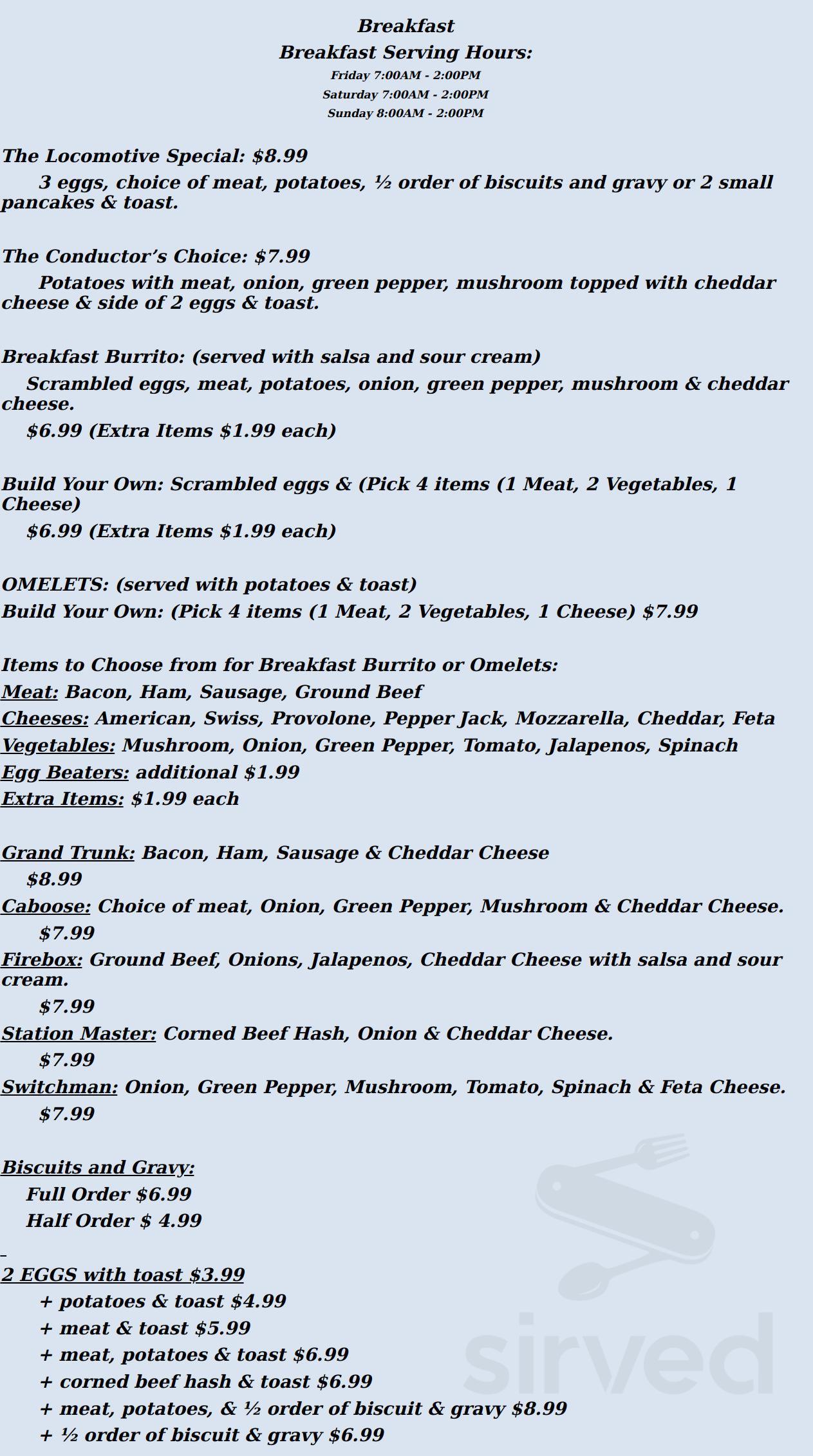 Gregory Mercantile Inn menus in Gregory, Michigan, United States