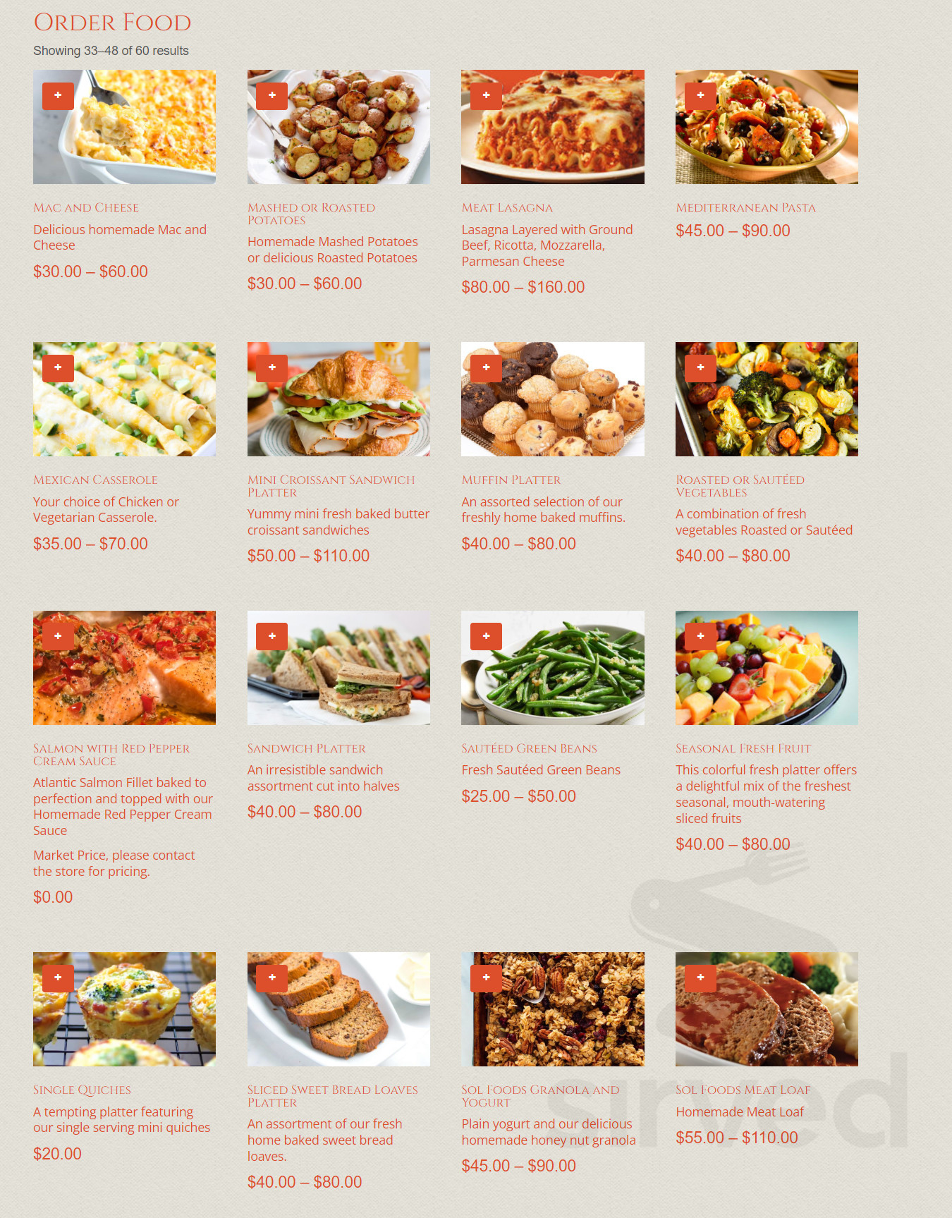 Menu - Springdale UT's Sol Foods Supermarket | Sirved