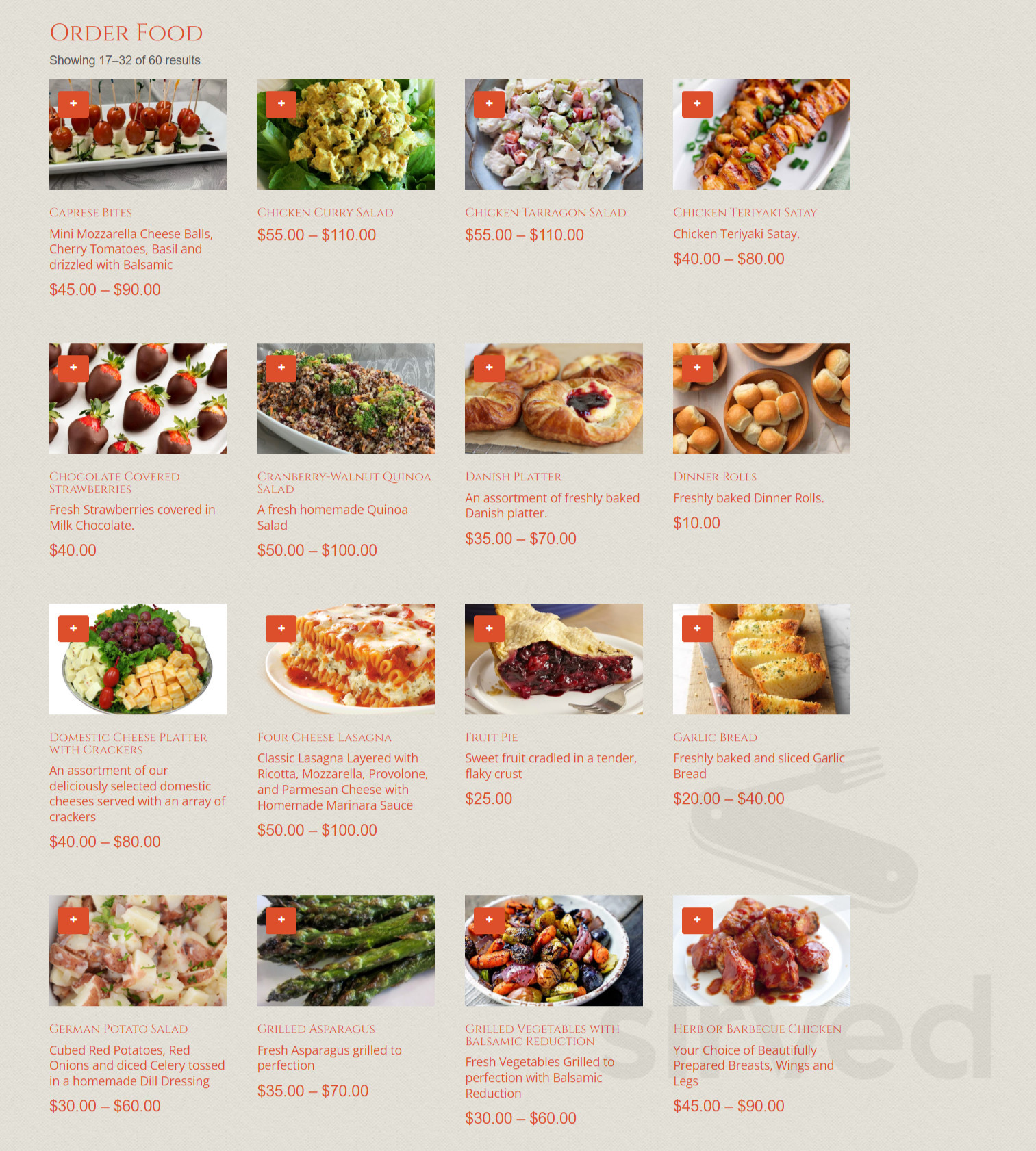 Menu - Springdale UT's Sol Foods Supermarket | Sirved