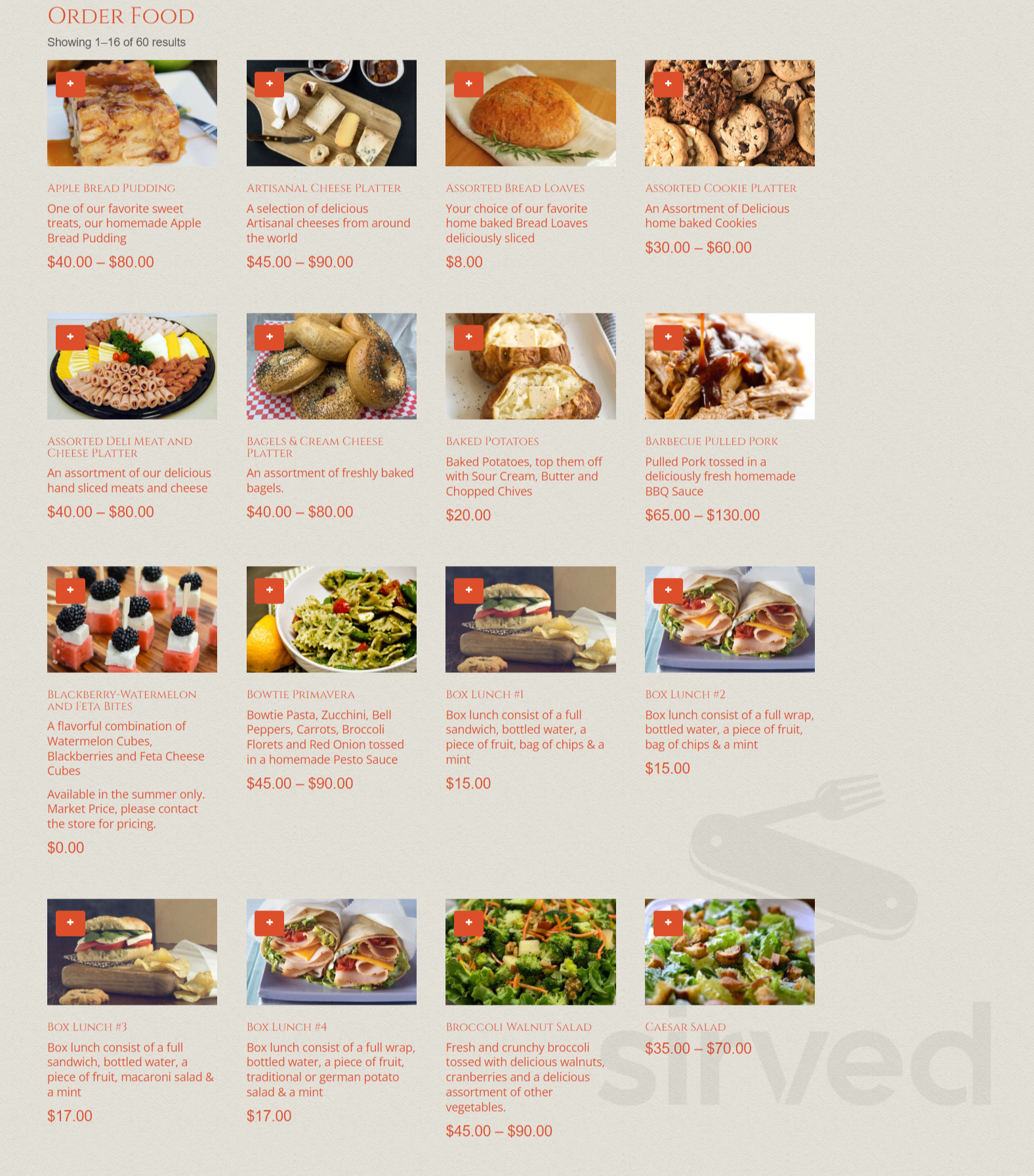 Menu - Springdale UT's Sol Foods Supermarket | Sirved