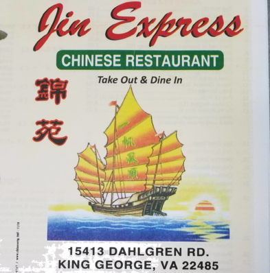 Menu for Jin Express in King George, VA | Sirved