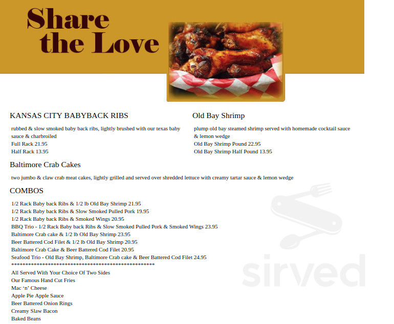 Patriots Grill menus in Gloucester, Virginia, United States