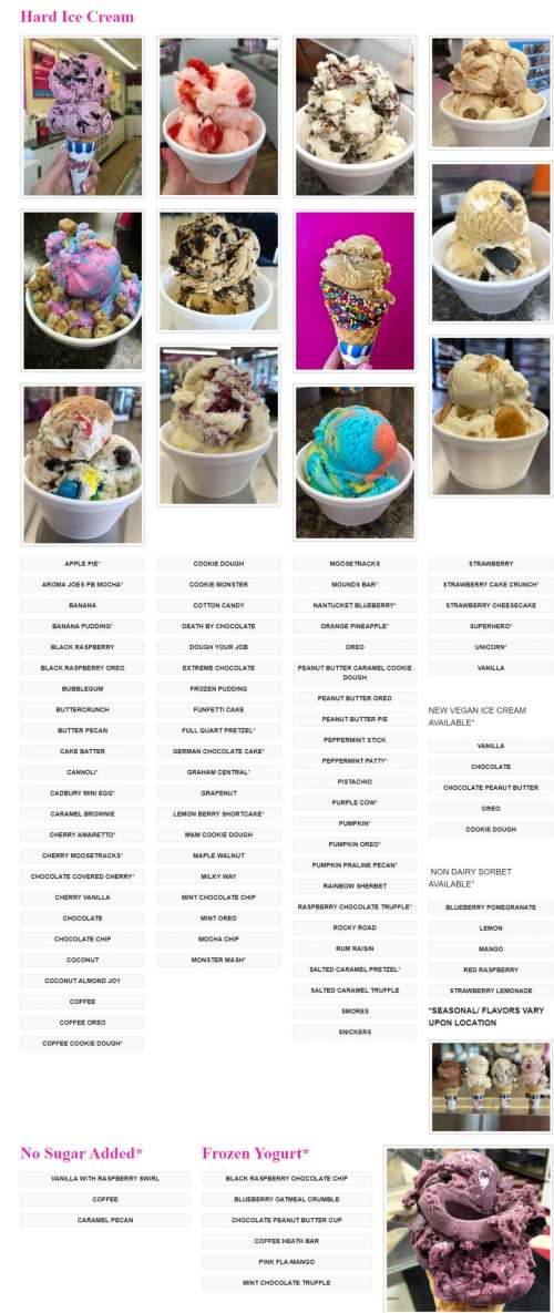 Daddy's Dairy menu in Braintree, Massachusetts, USA