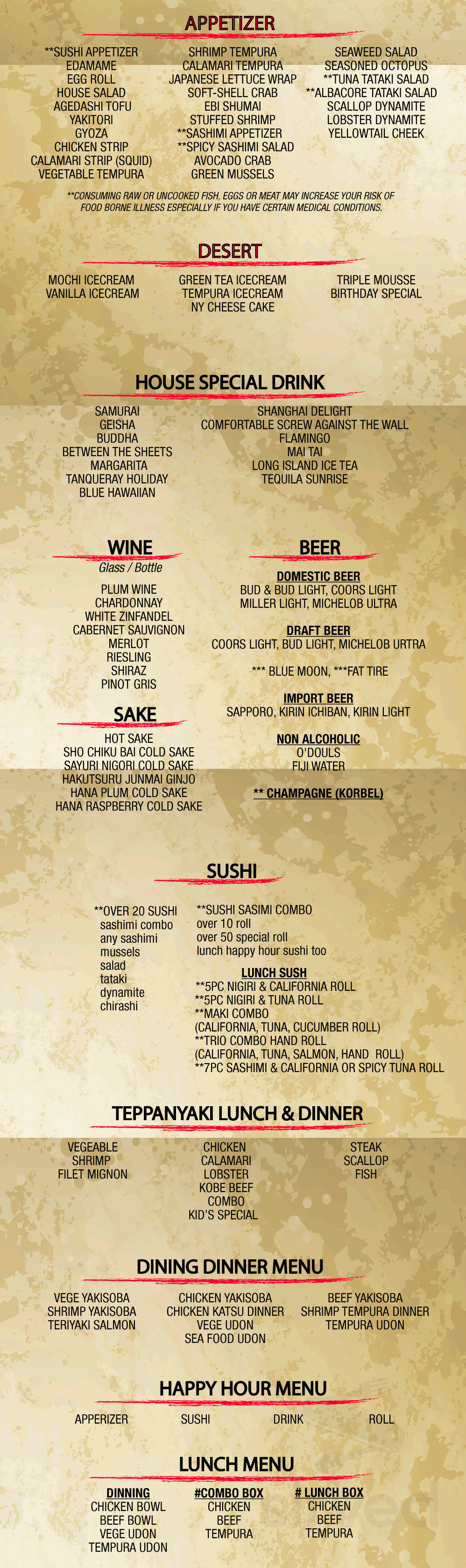 AH-SO Sushi & Steak in Glendale, Arizona, United States