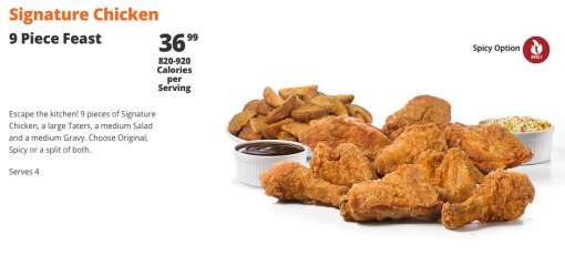 Menu for Mary Brown's Chicken - Winnipeg, MB | Sirved