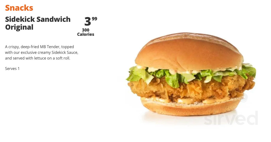 Mary Brown's Chicken menus in Delta, British Columbia, Canada