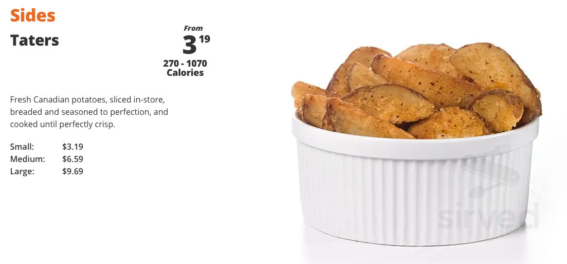 Mary Brown's Chicken menus in St. John's, Newfoundland and Labrador, Canada