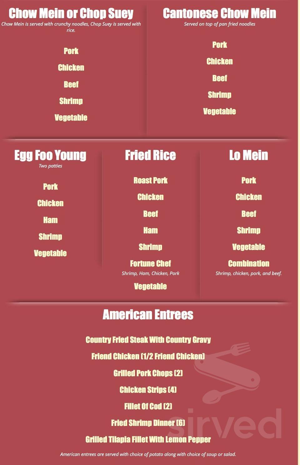 OSKAR Scots menus in Caledonia, Michigan, United States