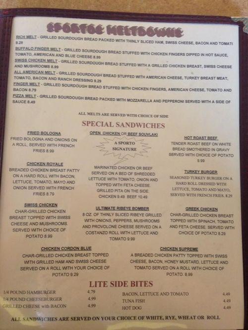 Sport Of Kings Family Restaurant menu in Batavia, New York, USA