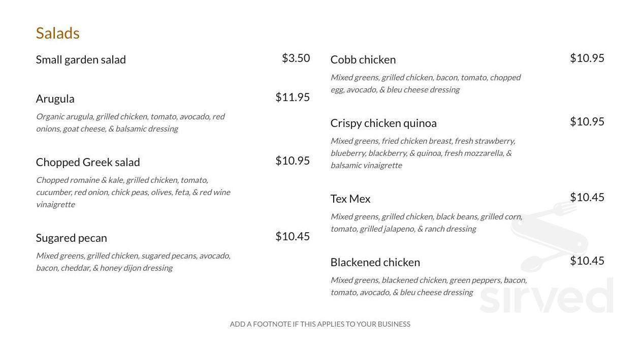 Minooka Pub & Grill menu in Minooka, Illinois, USA