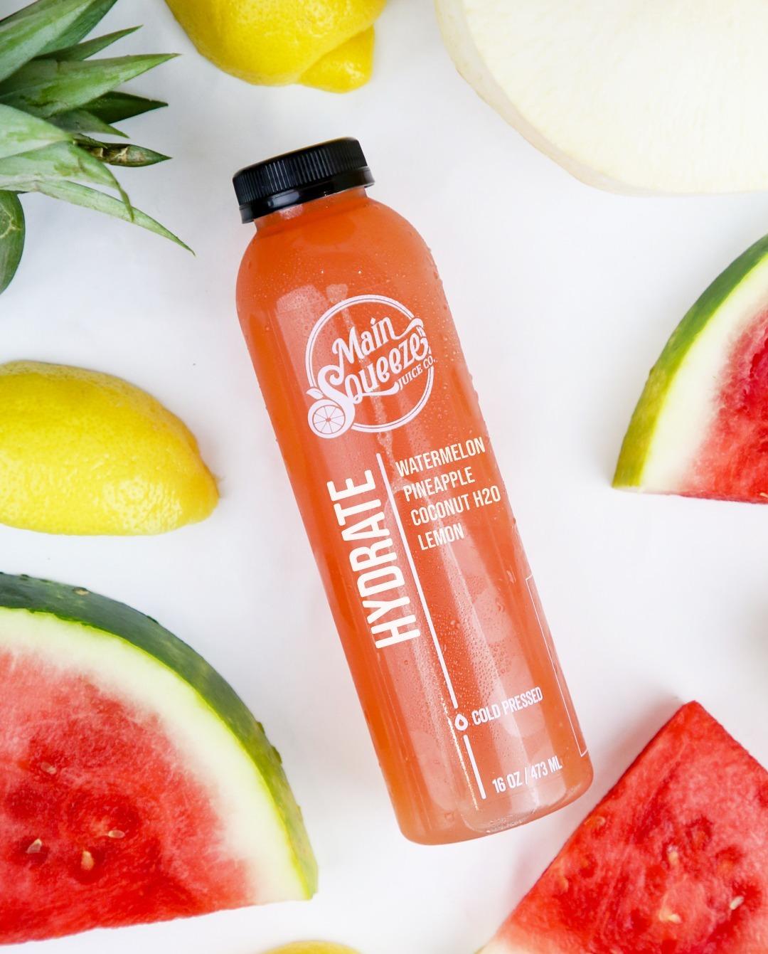 Main Squeeze Juice Co. menu in Webster, Texas, USA