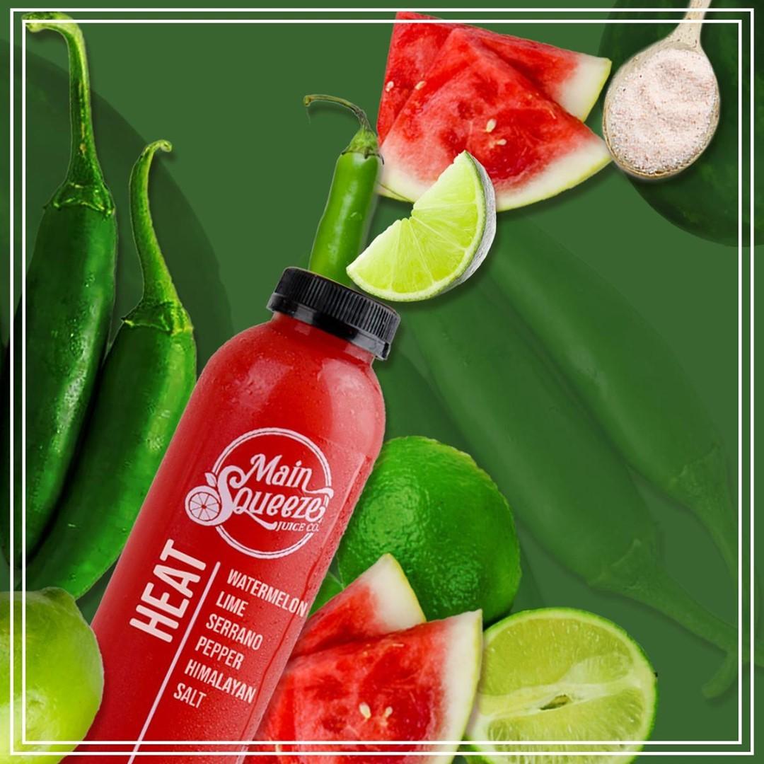 Main Squeeze Juice Co. menu in Mandeville, Louisiana, USA