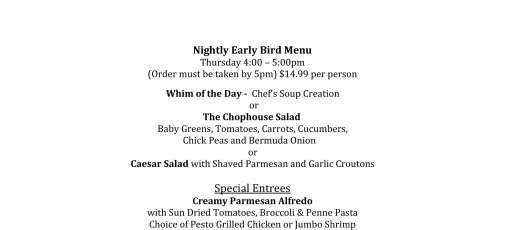 Menu for Murphy's Chophouse in Murphy, NC | Sirved
